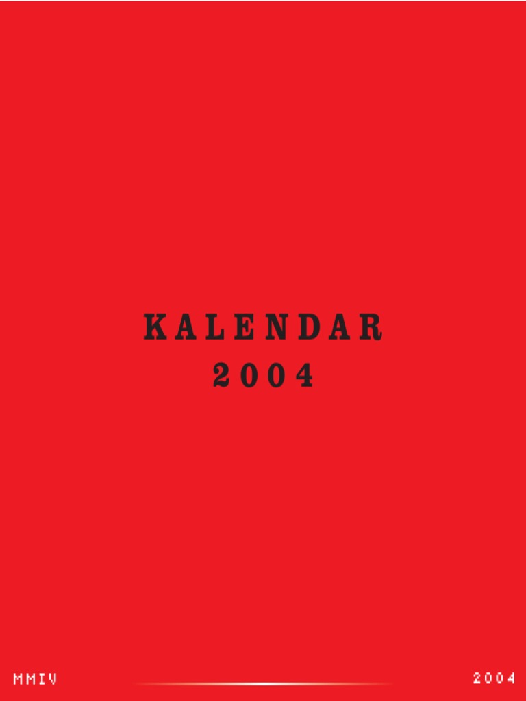 Calendar 2004 With Lunar Phases | PDF | Units Of Measurement