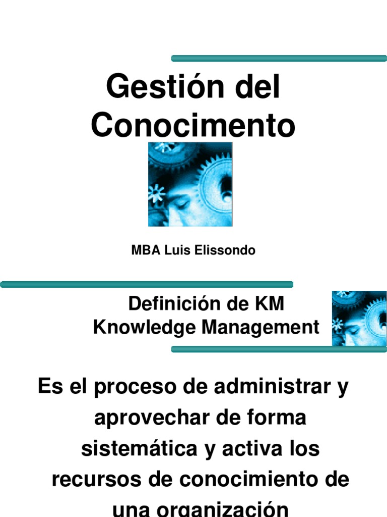 Clase 7 Gestion Del Conocimiento | PDF | Conocimiento administrativo ...
