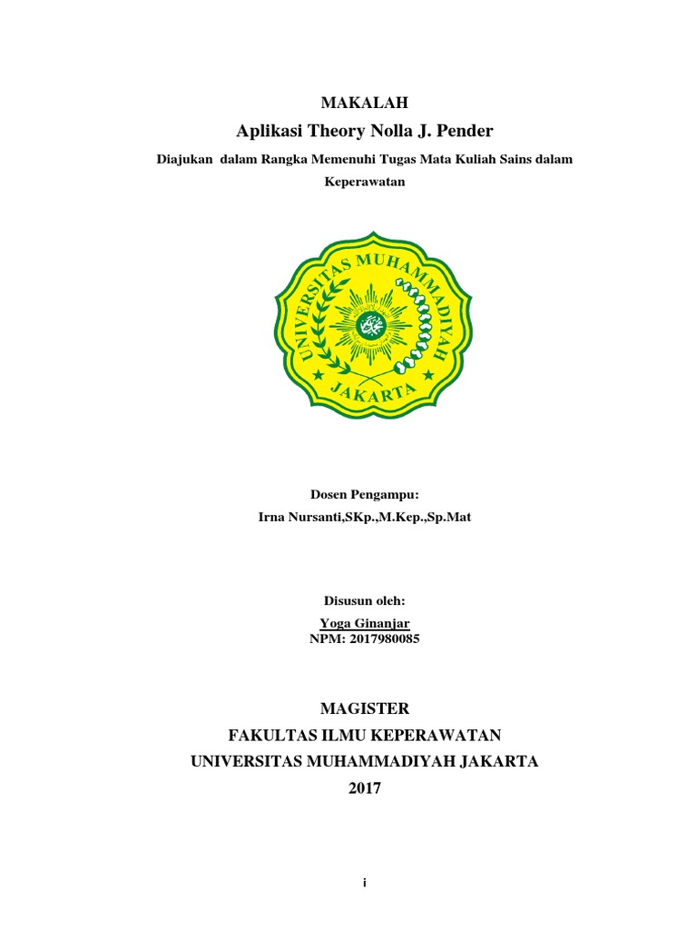 Teori Nols J Pender | PDF