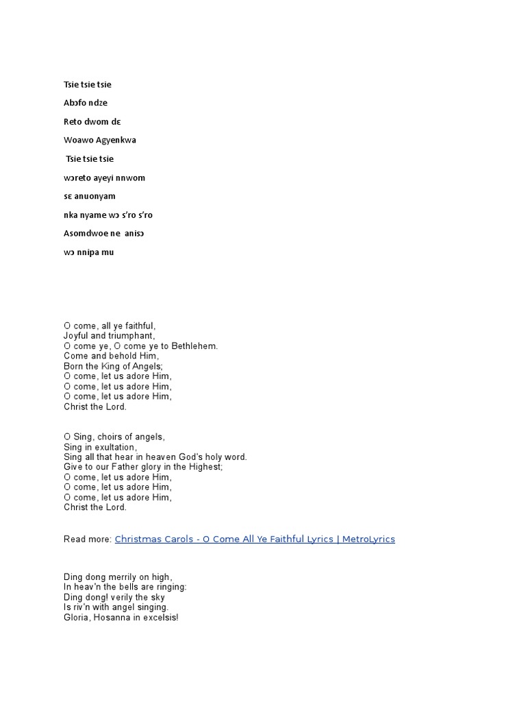 Tsie Tsie Tsie | PDF