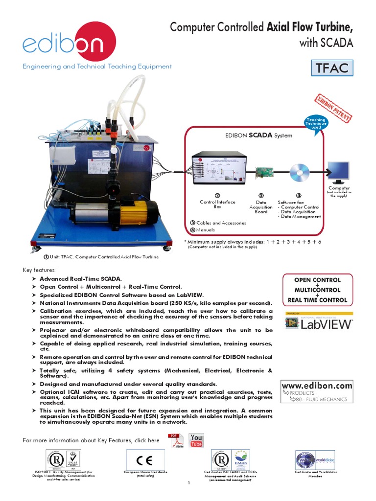 Computer Controlled Axial Flow Turbine SCADA | PDF | Programmable Logic ...