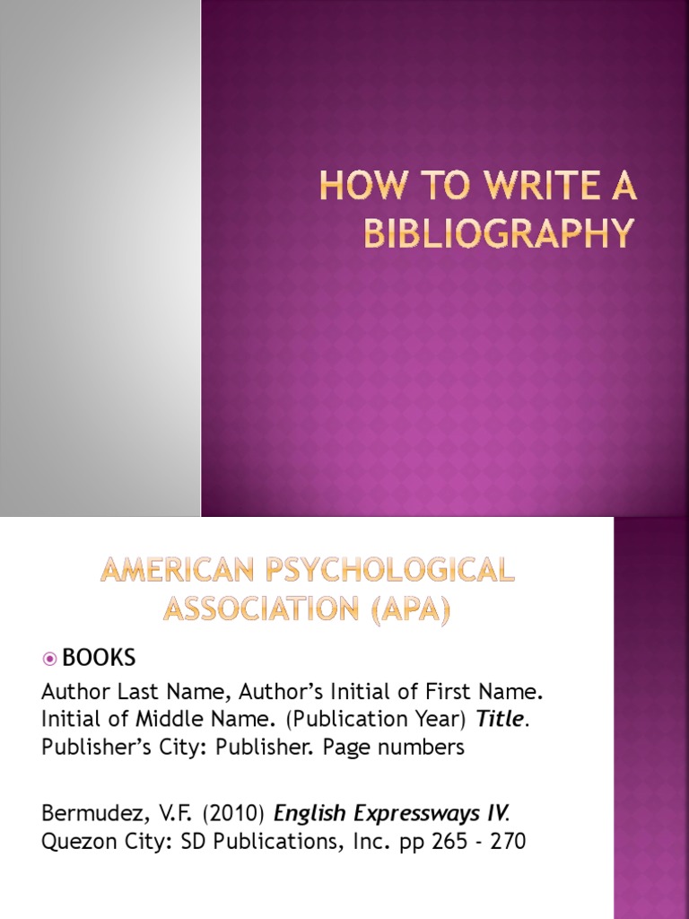 How To Write A Bibliography | PDF | Publishing | Media Industry