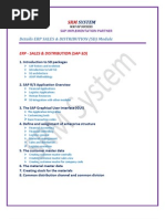 SAP SD Course Syllabus | PDF | Sales | Invoice