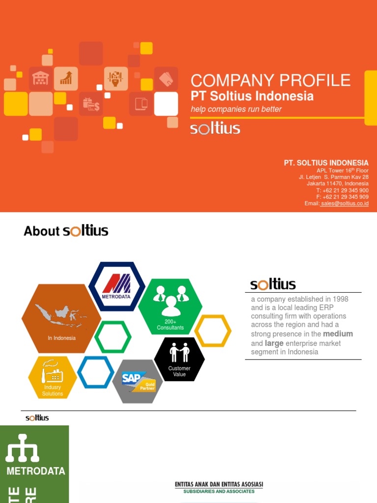 PT Soltius Indonesia Company Overview | PDF | Sap Se | Inventory