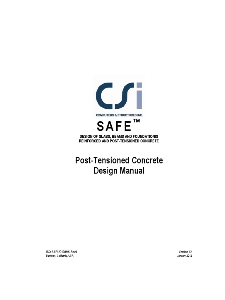 Safe PT Design | PDF | Prestressed Concrete | Beam (Structure)