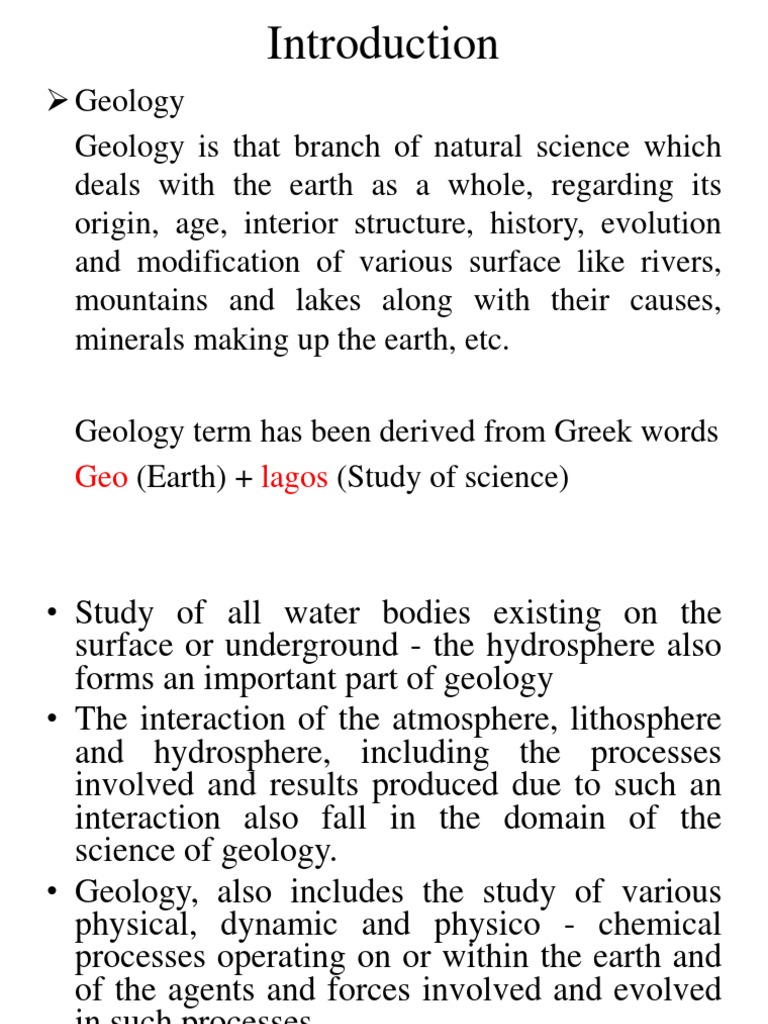 Branches of Geology | PDF | Rock (Geology) | Sedimentary Rock