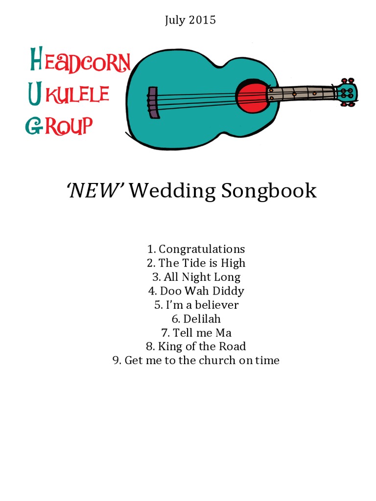 New Wedding Songbook July 2015 Pdf Songs Entertainment General