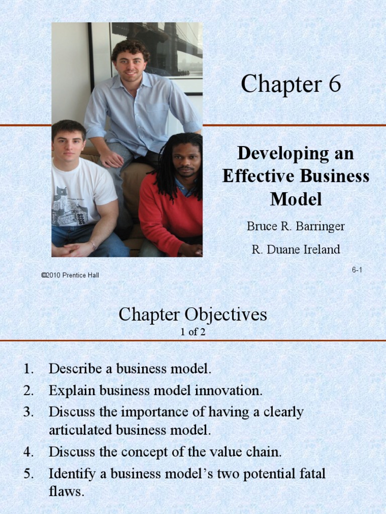 Developing An Effective Business Model: Bruce R. Barringer R. Duane ...