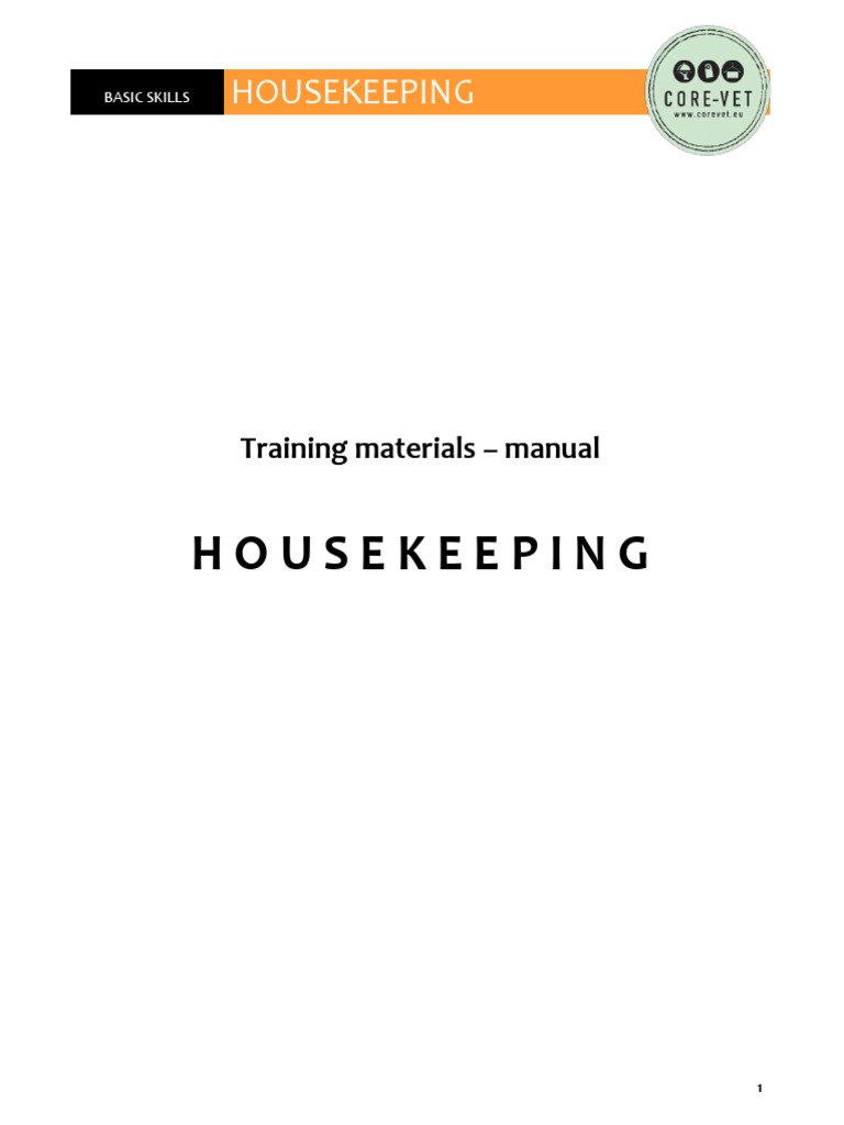Housekeeping Training Materials | Motel | Hotel