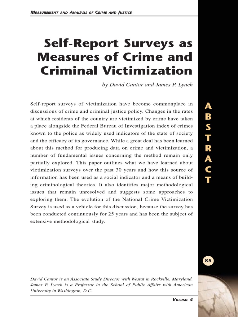 04c PDF | PDF | Uniform Crime Reports | Survey Methodology