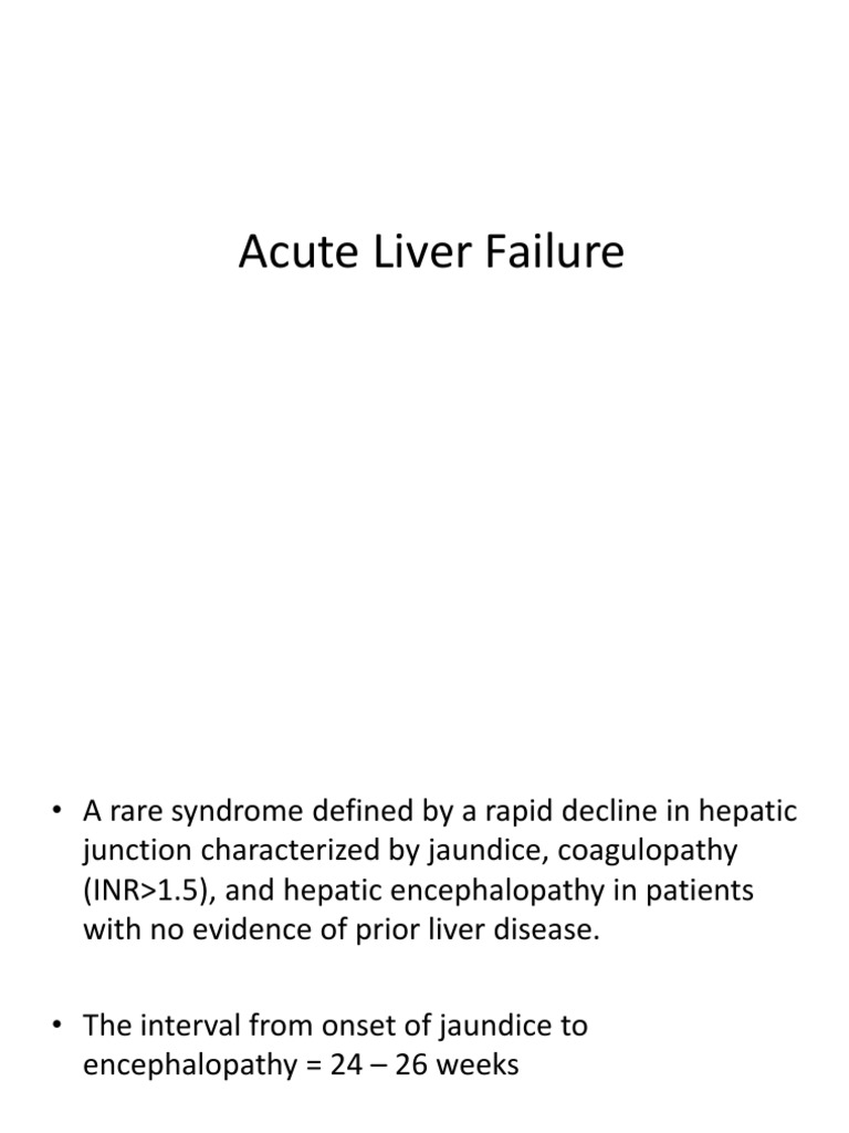 Acute Liver Failure | PDF | Hepatitis | Liver