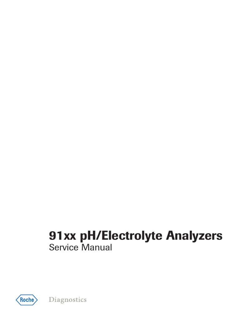 Roche 91xx - Service Manual | PDF | Electrostatic Discharge | Medical Device
