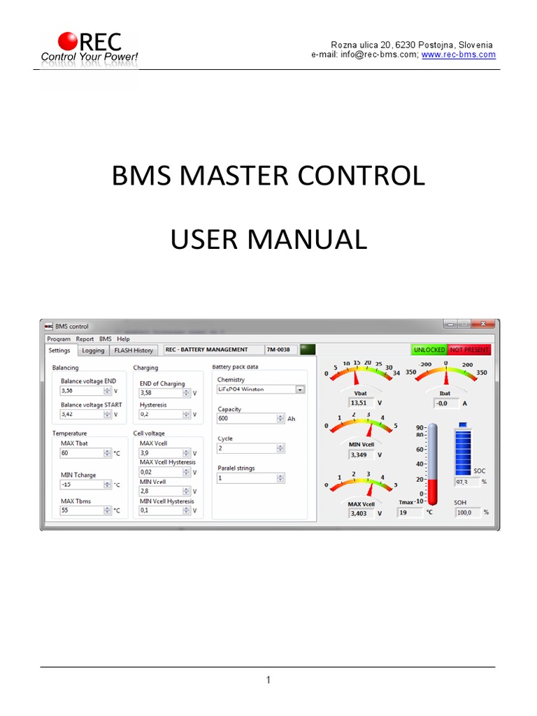 BMS Master Control User Guide | PDF | Installation (Computer Programs ...