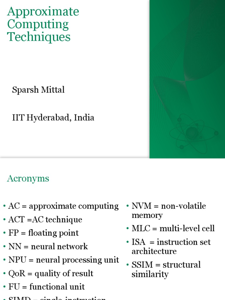 On Approximate Computing Techniques | PDF | Dynamic Random Access Memory | Random Access Memory