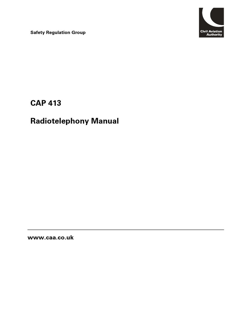 CAA JAA Radiotelephony Manual From Flyaaa Com PDF | PDF | Air Traffic ...