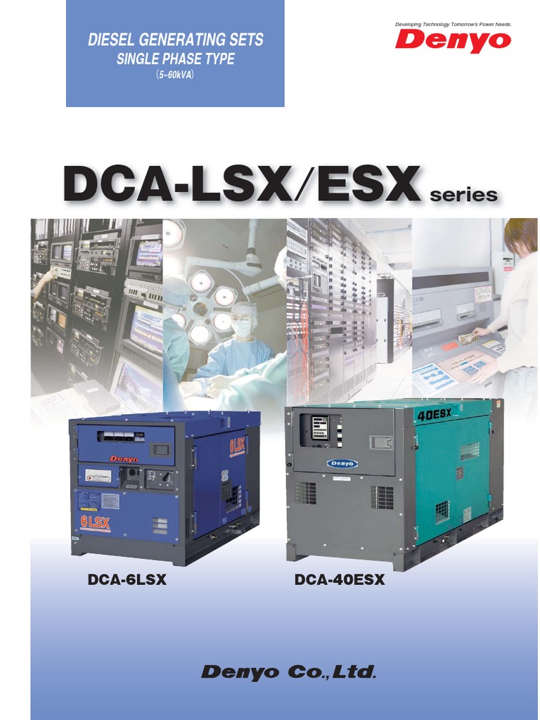 Denyo Dca Esx | PDF | Electric Generator | Engines