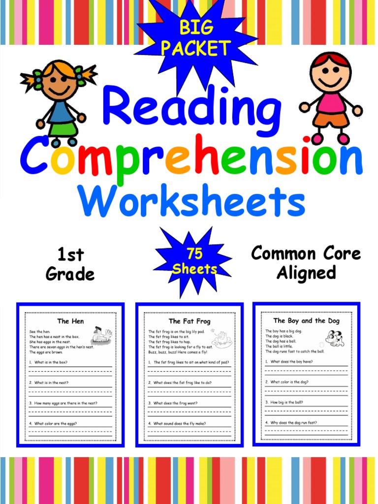 1 ST Grade Reading Comprehension First Grade Reading Comprehension ...