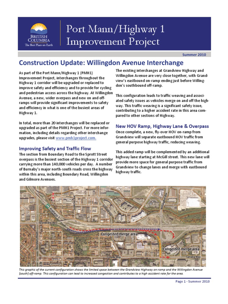 Willingdon Interchange Safety Upgrades | PDF | Traffic | Interchange (Road)