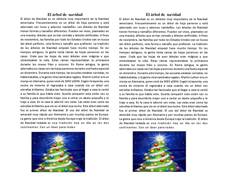 Historia del árbol de Navidad | PDF | Árbol de Navidad | Navidad
