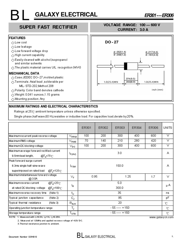 Galaxy Electrical: Super Fast Rectifier | PDF | Manufactured Goods | Electrical Engineering