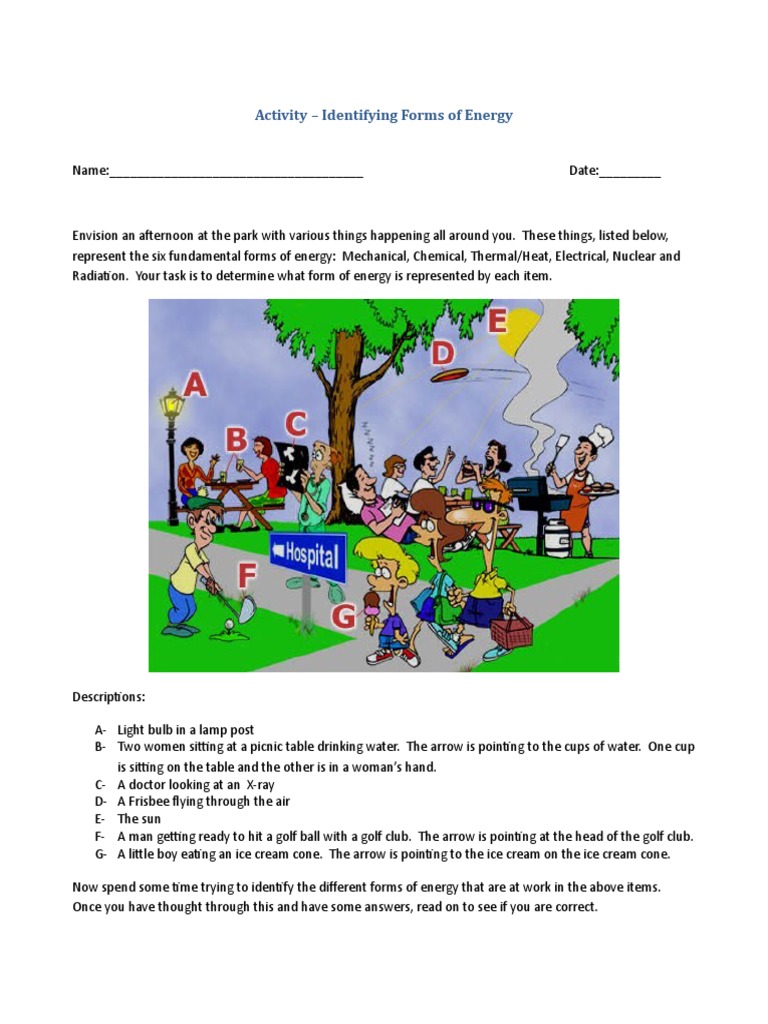 Energy Forms for Young Learners | PDF