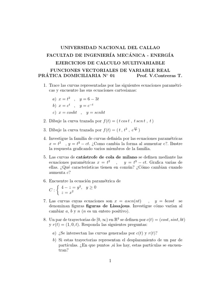 Calculo Multivariable | PDF | Vector Euclidiano | Objetos matemáticos
