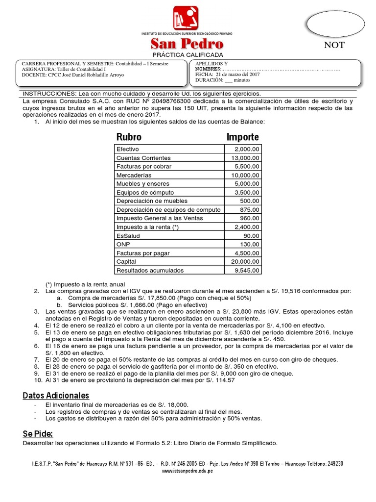 Libro Diario Simplificado Vers2 | PDF | Contabilidad | Business