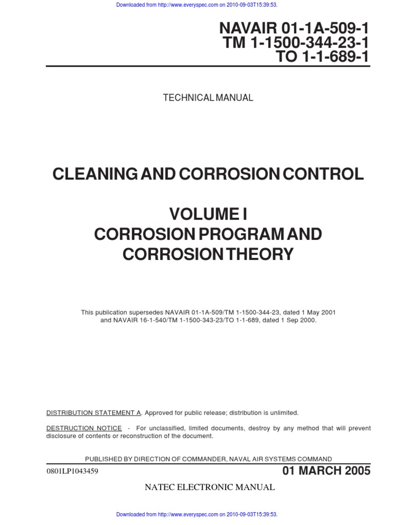 Corrosion Control Manual Overview | PDF | Corrosion | Reliability ...