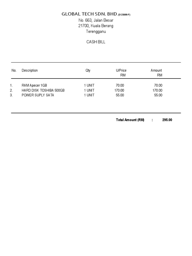 Global Tech Sdn. BHD: No. 663, Jalan Besar 21700, Kuala Berang ...