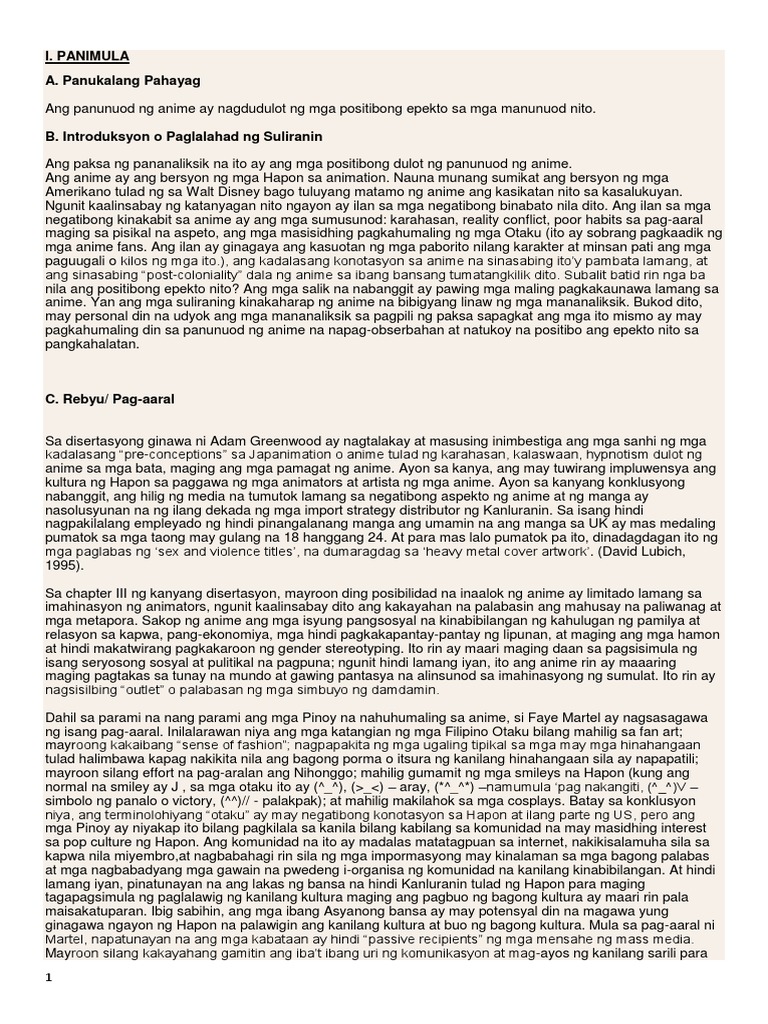 Research Anime | PDF