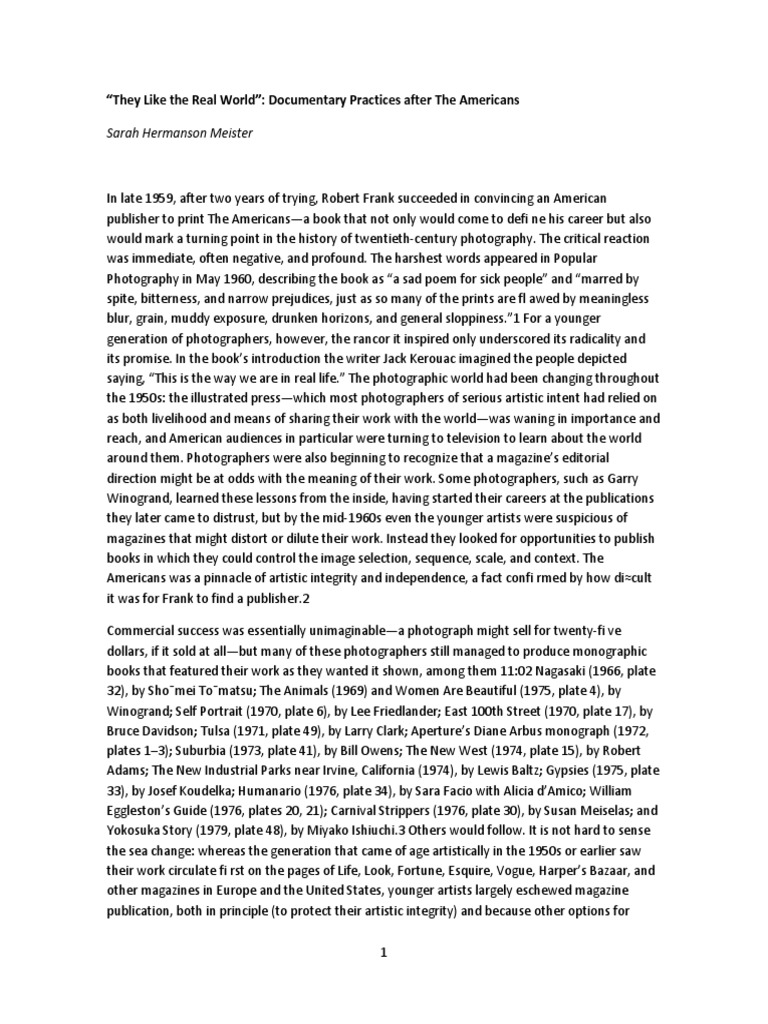 1 Sarah Hermanson Meister, They Like The Real World' Photographic ...