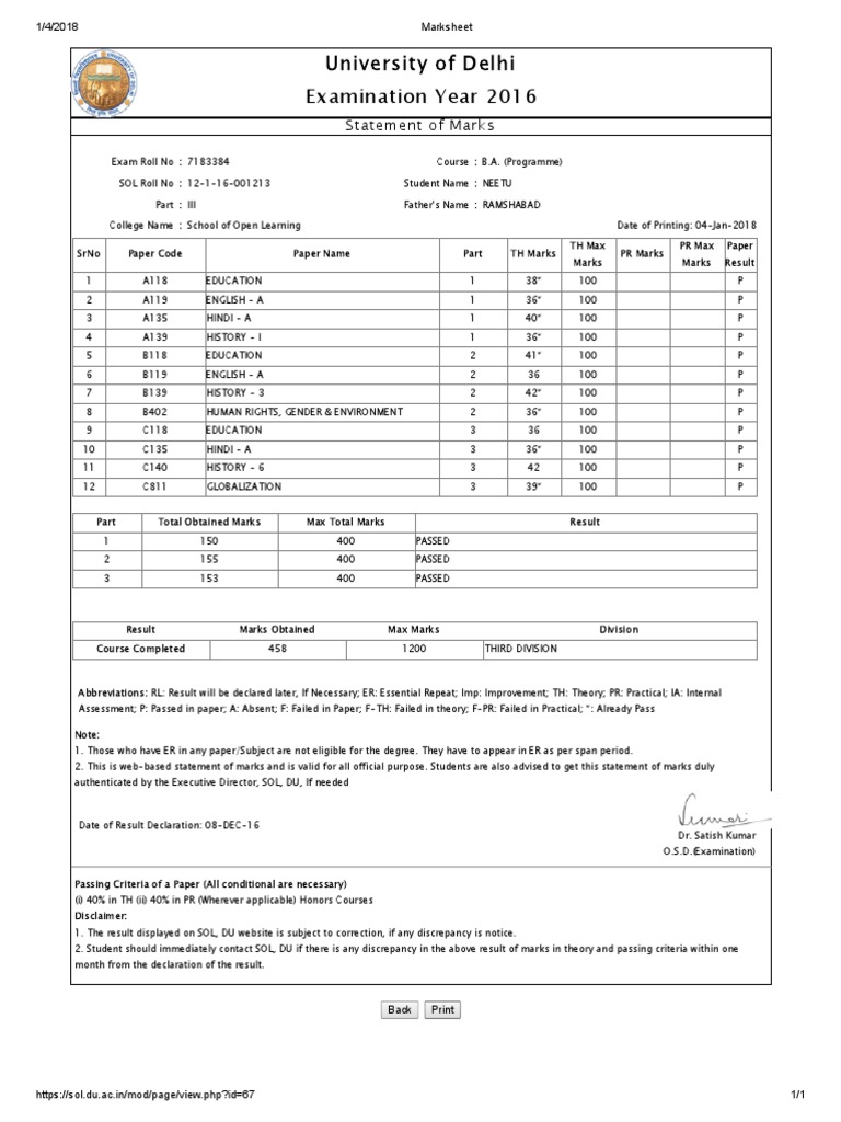 Marksheet | Download Free PDF | Academia | Cognition
