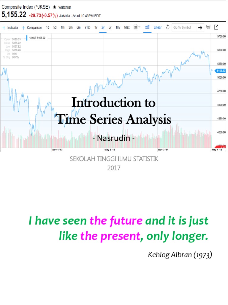 01 The Introduction To Time Series Analysis | PDF