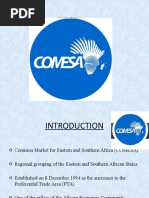 COMESA Objectives and Achievements | PDF | Infrastructure | Regional ...