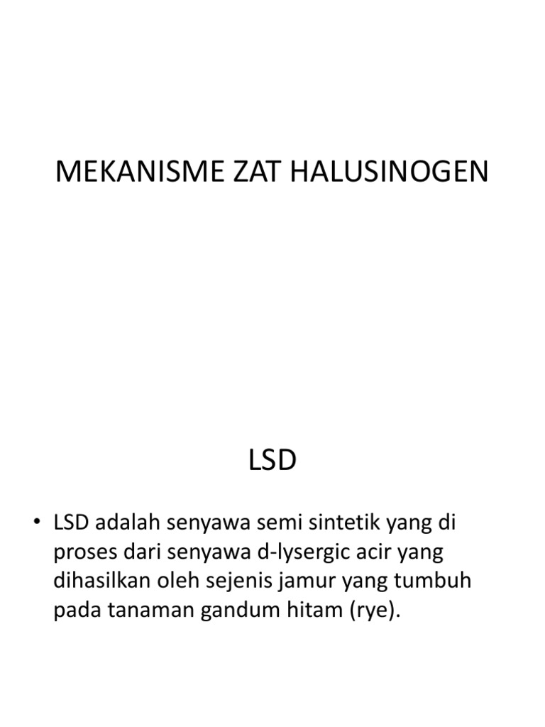 Mekanisme Zat Halusinogen | PDF