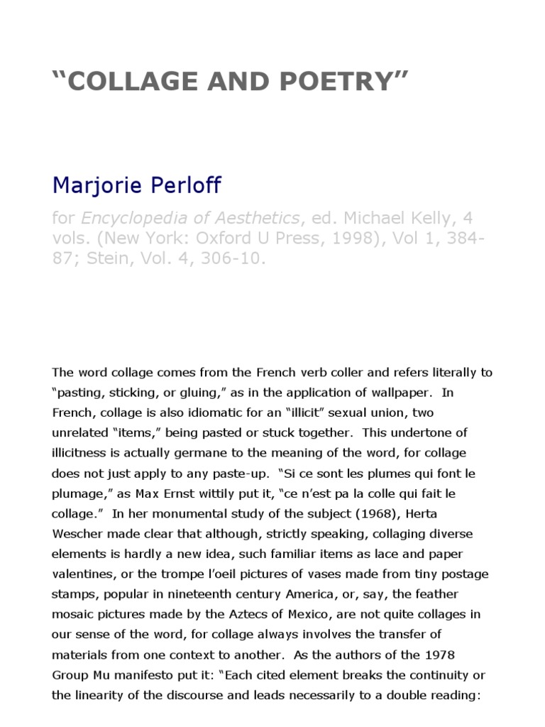 Collage and Poetry | Collage | Paintings | Free 30-day Trial | Scribd