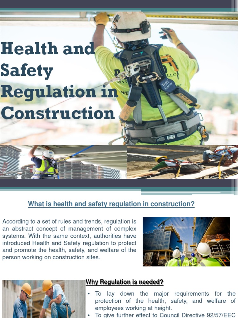 Health and Safety Regulation in Construction | PDF | Personal ...