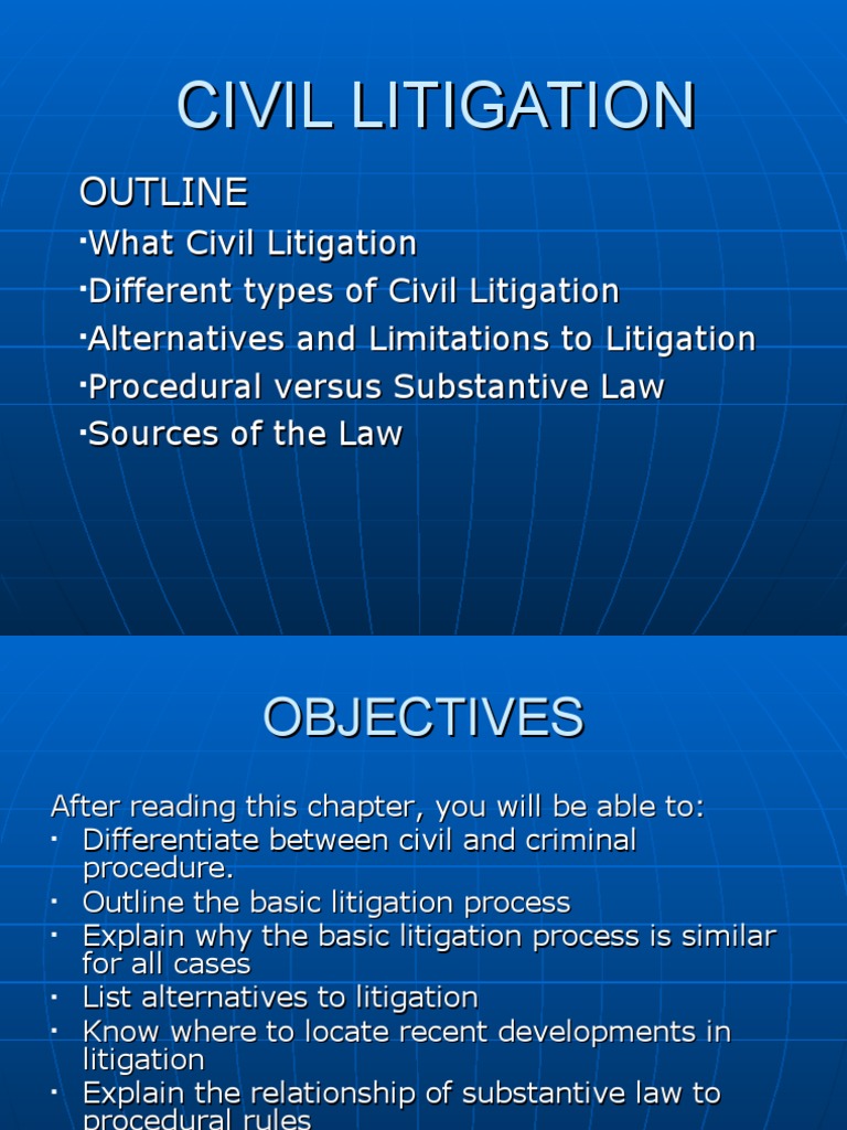 Civil Litigation(1) | Lawsuit | Procedural Law