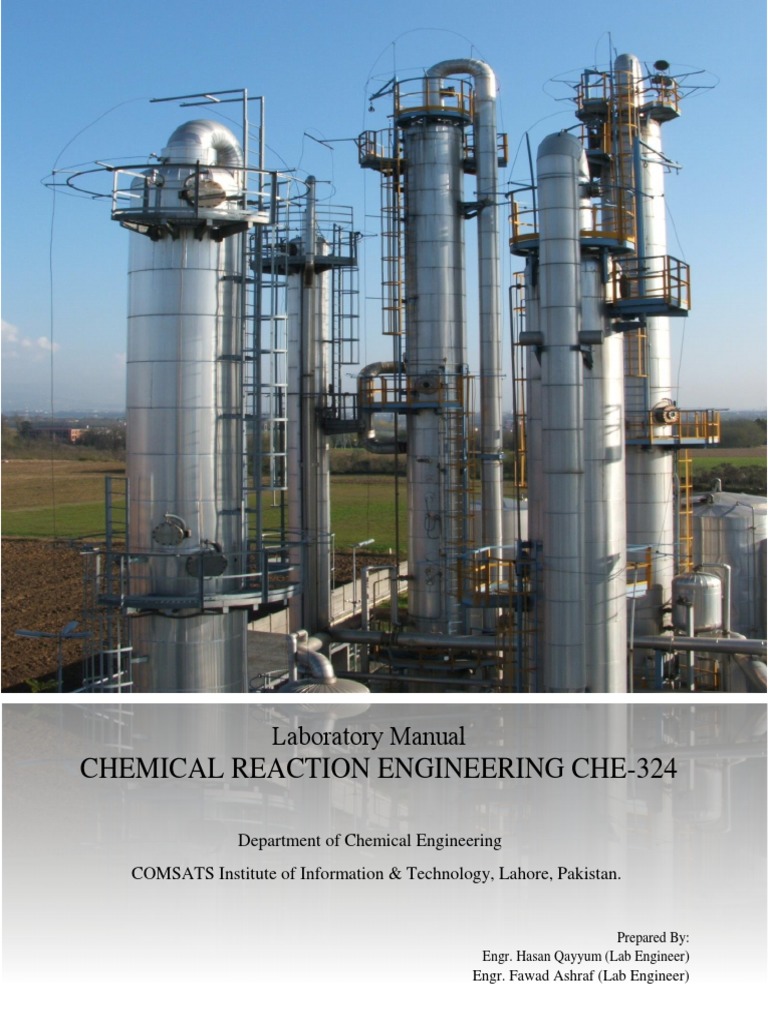 CRE Lab Manual | PDF | Chemical Reactor | Reaction Rate