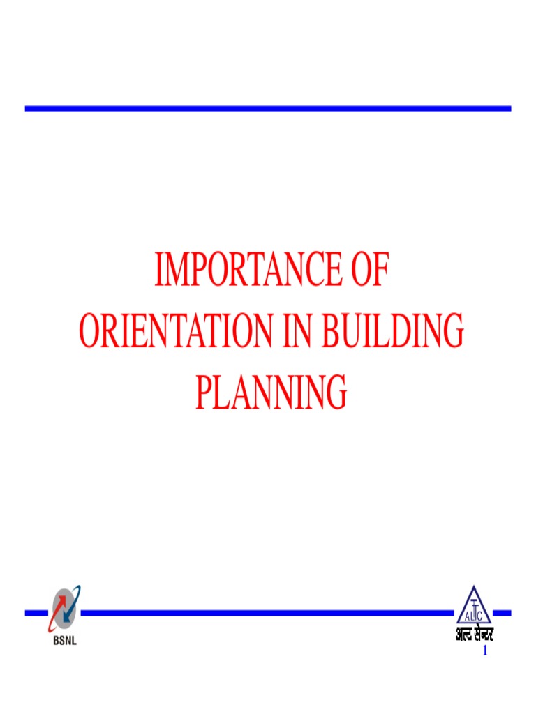 Importance of Orientation of Building | PDF | Wound | Ventilation ...