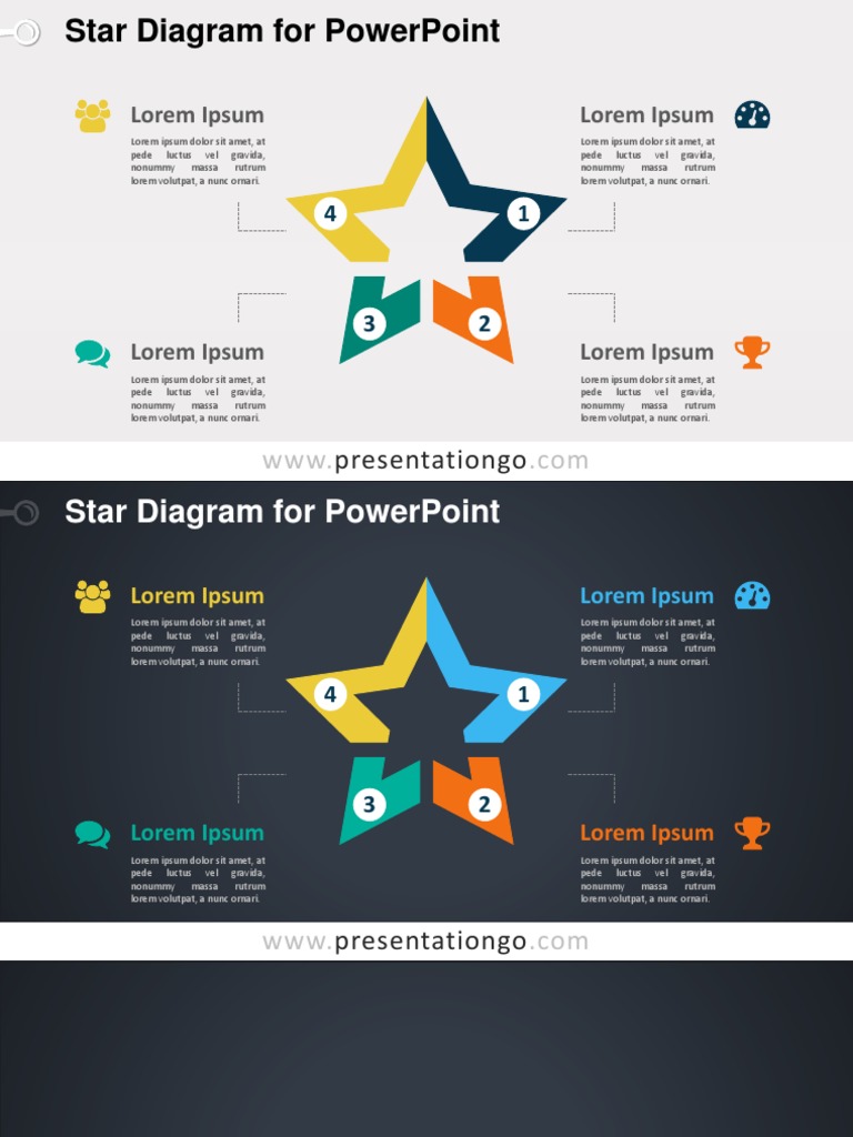 A Guide to Creating a Star Diagram in PowerPoint for Organizing and ...