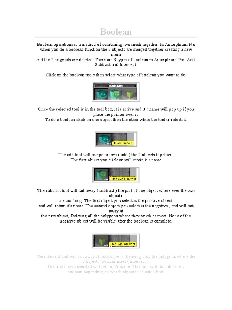 Photoshop Boolean | PDF | Software | Areas Of Computer Science