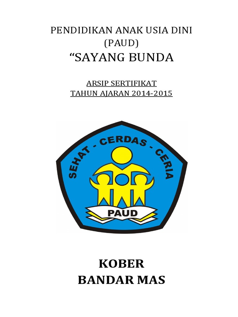 Cover Buku Induk Paud | PDF