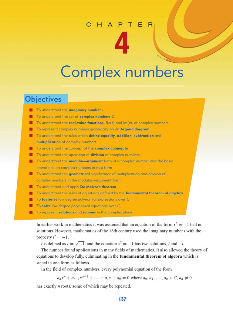 ch4 PDF | PDF | Complex Number | Equations