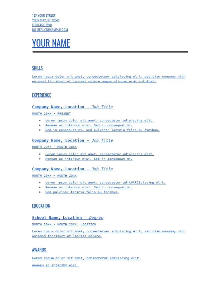 Resume PDF | PDF