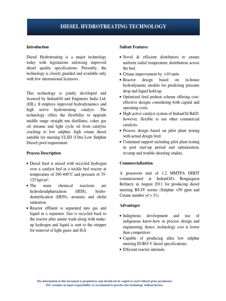 DHDT Baiscs | PDF | Chemical Process Engineering | Chemistry