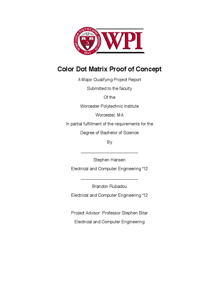Color Dot Matrix Proof of Concept | PDF | Light Emitting Diode ...