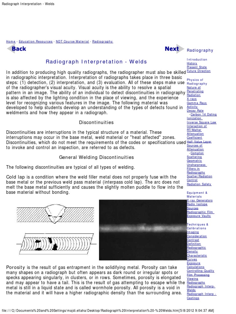 Radiograph Interpretation - Welds | PDF | Welding | Construction