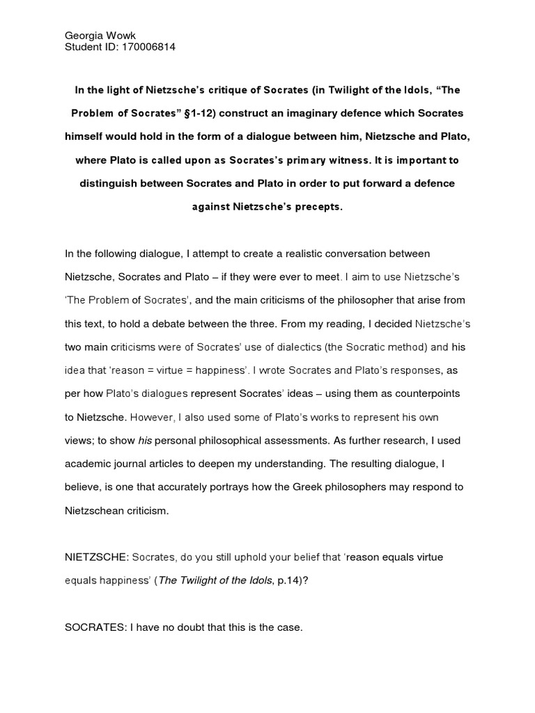 Plato Essay | Download Free PDF | Socrates | Plato