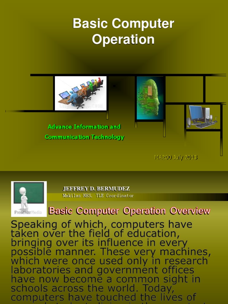 Basic Computer Operation: Advance Information and Communication ...